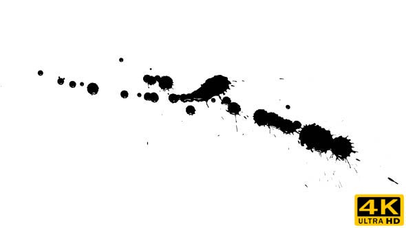 Ink Drops on Dry Paper 19, Stock Footage | VideoHive