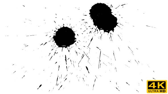 Ink Drops on Dry Paper 12, Stock Footage | VideoHive