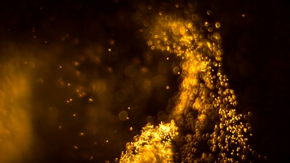 Yellow Particles Background, Motion Graphics | VideoHive