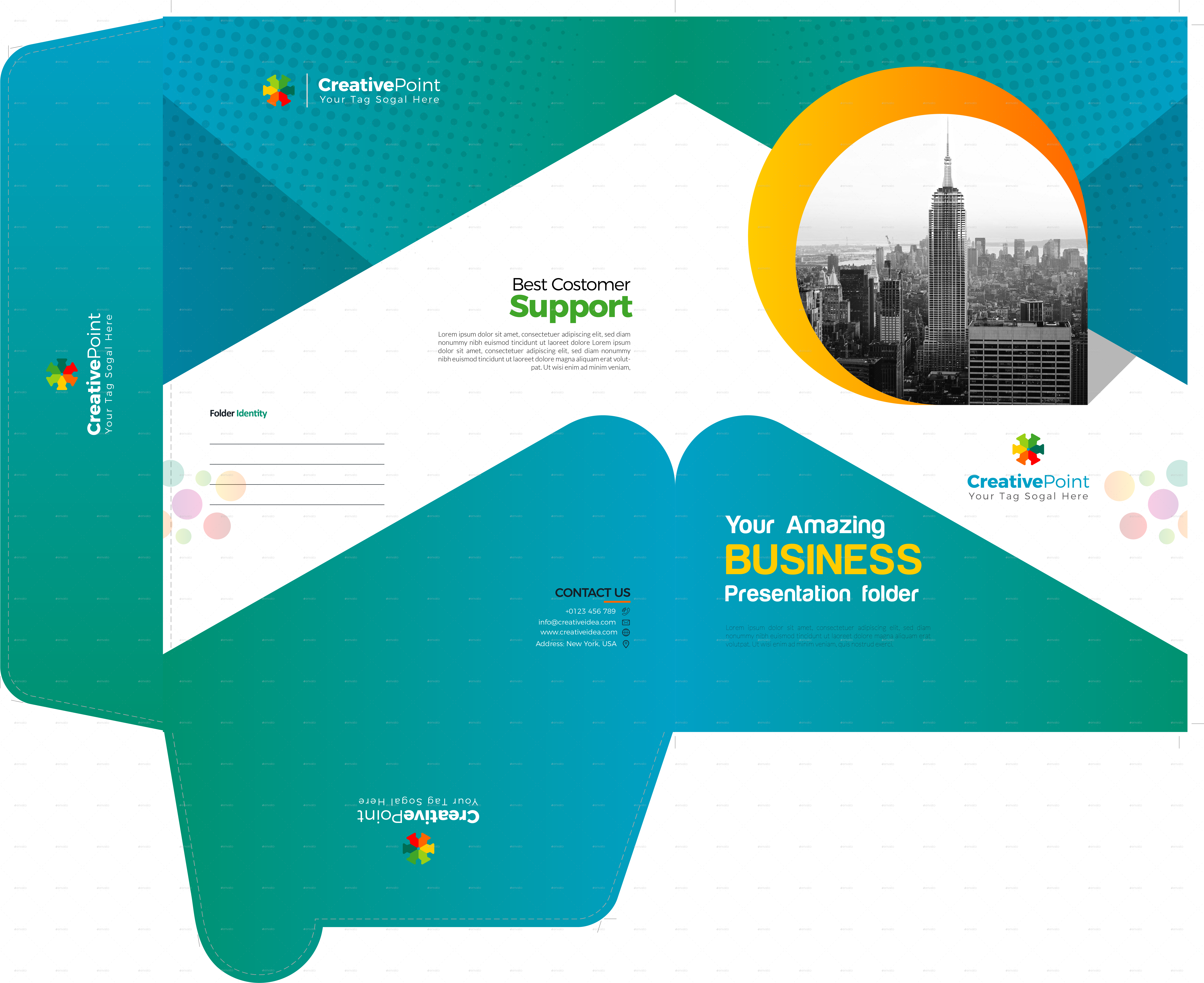 Presentation Folder Template, Print Templates | GraphicRiver