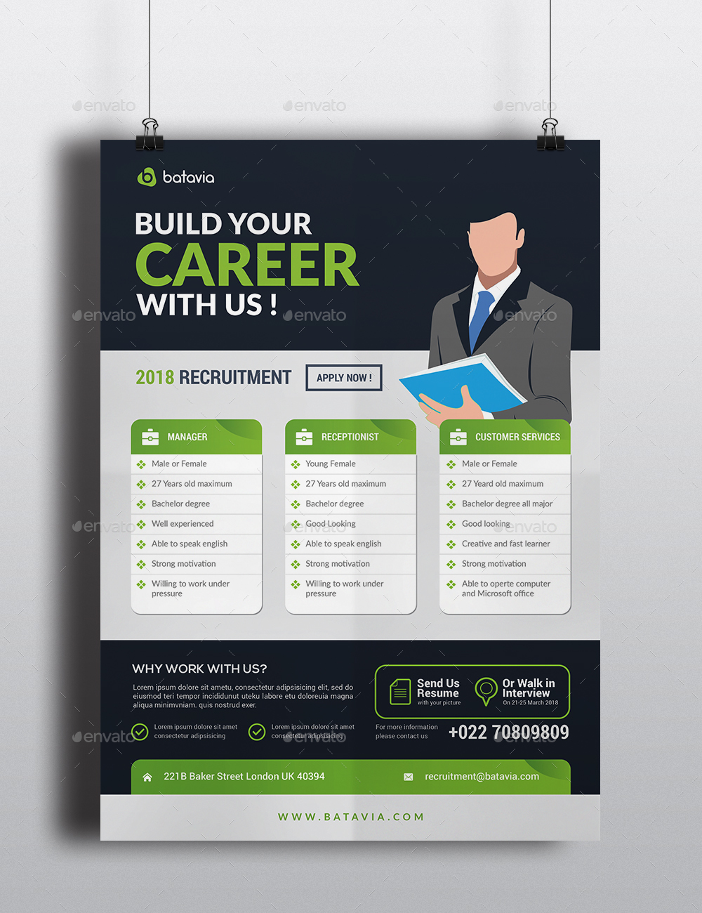 Job Vacancy Flyer, Print Templates | GraphicRiver