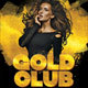 Gold Club Party Flyer, Print Templates | GraphicRiver