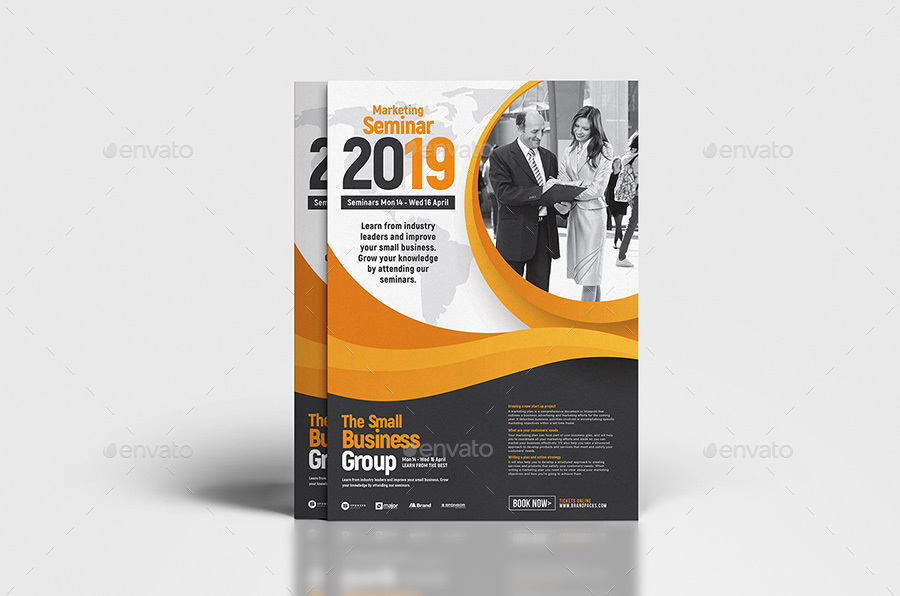 A4 Seminar Poster Template v2, Print Templates | GraphicRiver