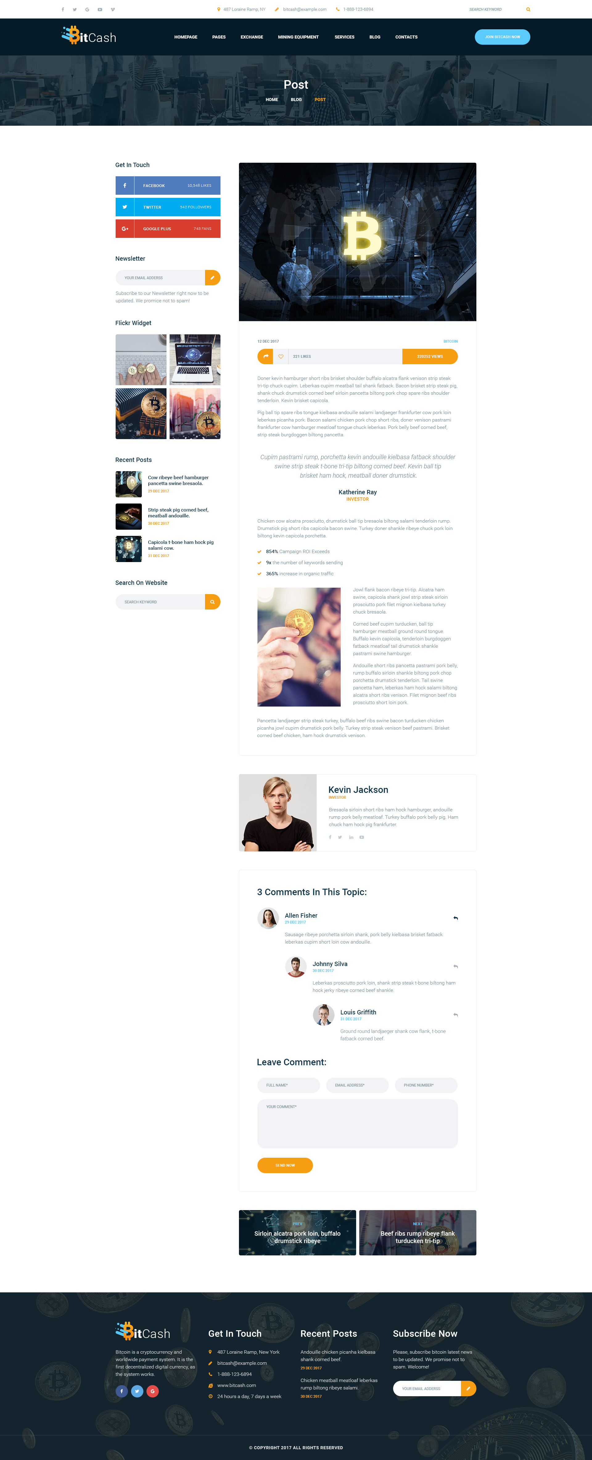 BitCash - Bitcoin PSD Template by mwtemplates | ThemeForest