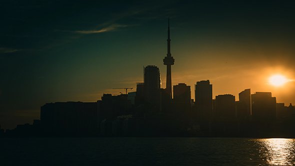 Sunset in Toronto, Stock Footage | VideoHive