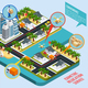Relocation Service Isometric Composition, Vectors | GraphicRiver