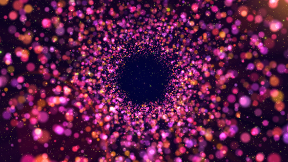 Pink Particles Tunnel, Motion Graphics | VideoHive