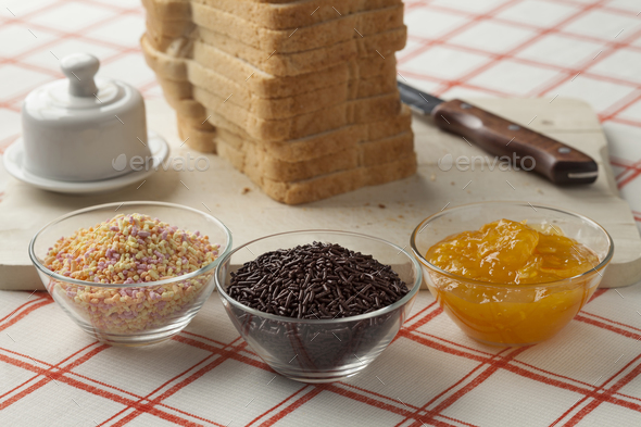 Assorted traditional dutch sweets for breakfast Stock Photo by ...