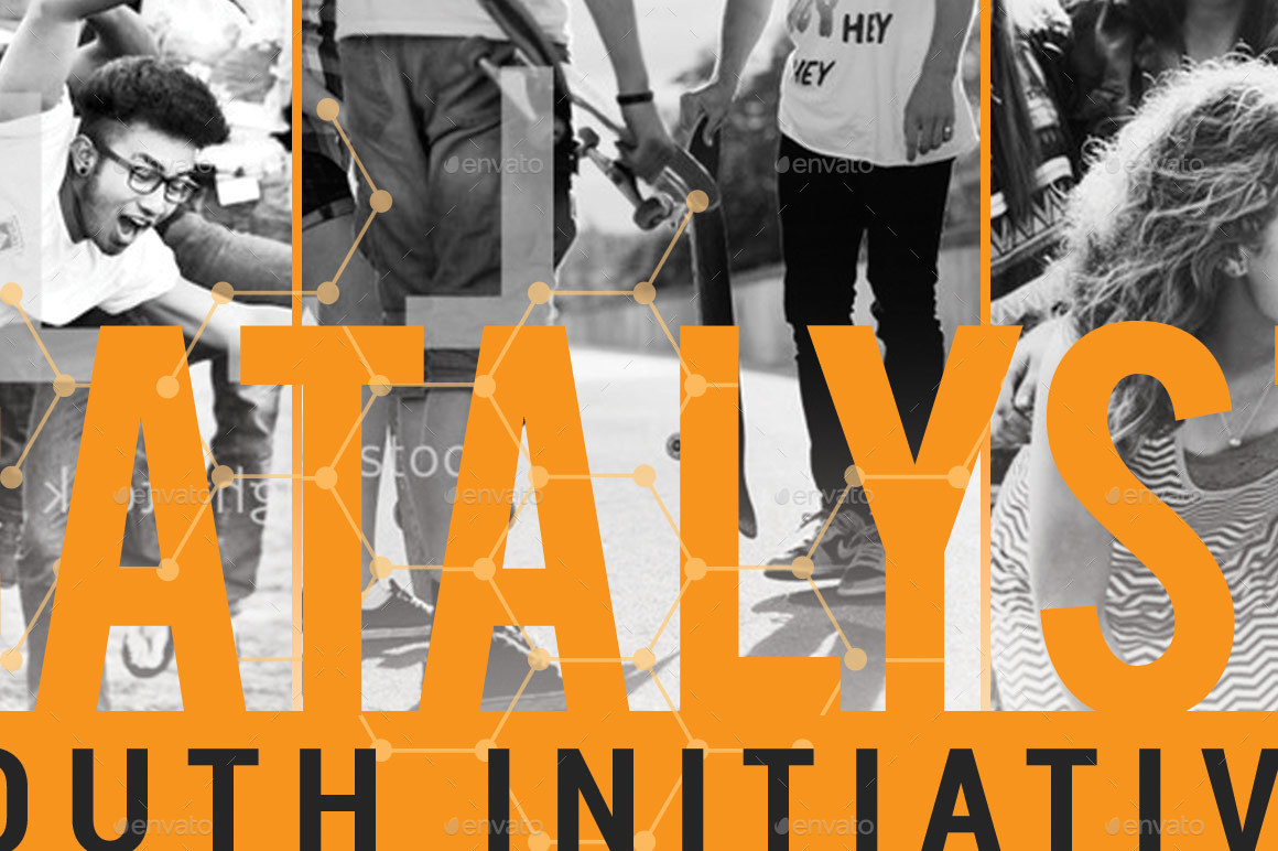 Catalyst Youth Conference Program Photoshop Template, Print Templates