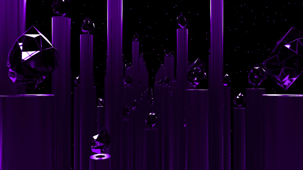 Purple Crystals, Motion Graphics | VideoHive