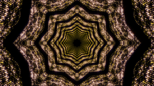 Yellow Particle Tunnel, Motion Graphics | VideoHive