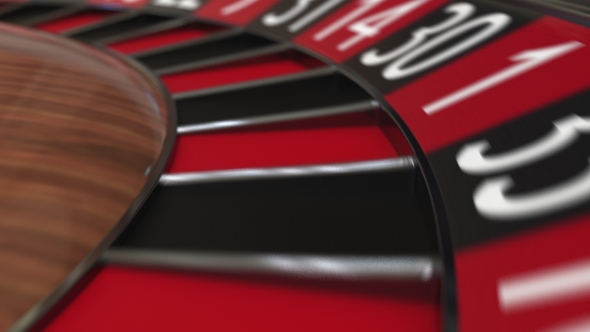Casino Roulette Wheel Ball Hits 19 Nineteen Red, Motion Graphics ...