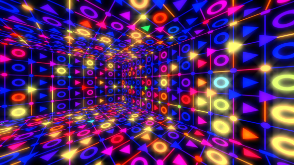 Dance Floor Neon Colorful, Motion Graphics | VideoHive