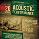 Acoustic Performance Flyer / Poster, Print Templates | GraphicRiver