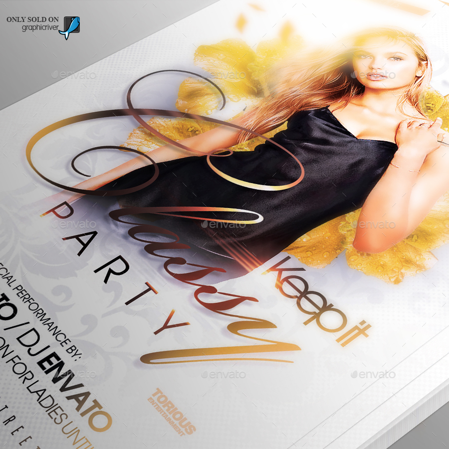 Keep It Classy Party Flyer Template, Print Templates | GraphicRiver