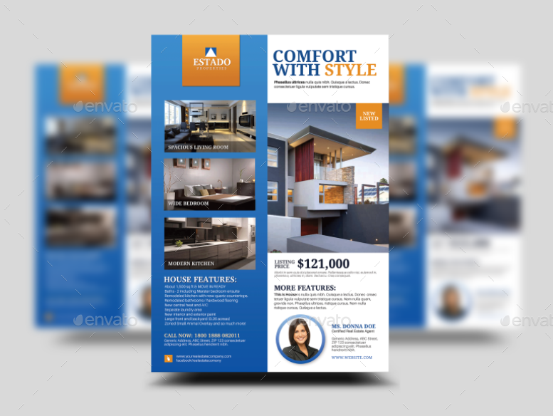 Real Estate Modern Promotional Flyer, Print Templates | GraphicRiver