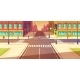 City Crossroads, Intersection Vector Illustration, Vectors | GraphicRiver