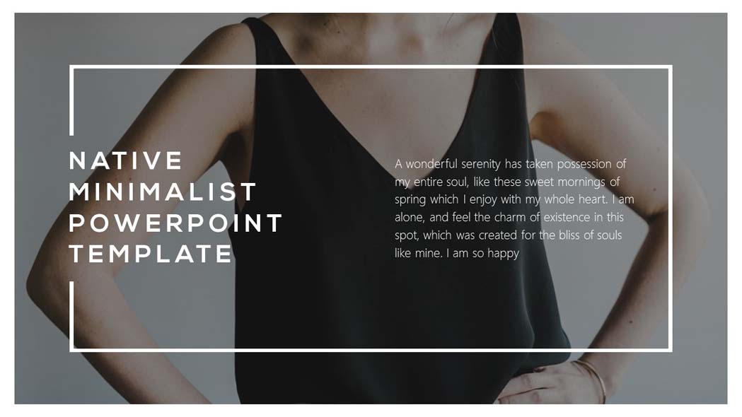 Native Minimalist PowerPoint Template, Presentation Templates ...