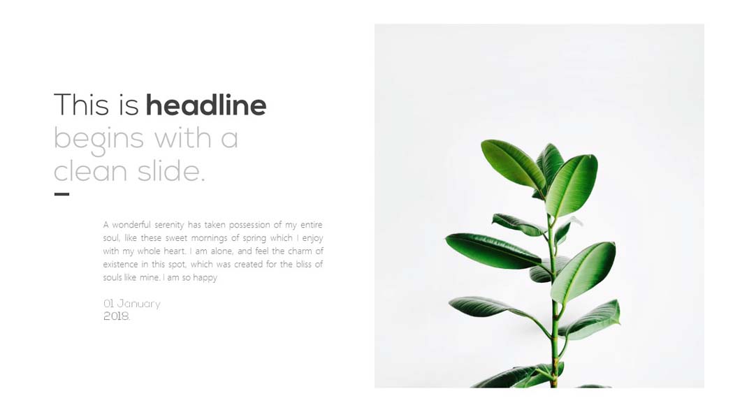 Native Minimalist PowerPoint Template, Presentation Templates ...