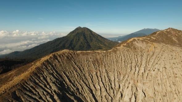 Mountain Landscape Jawa Island, Indonesia, Stock Footage | VideoHive