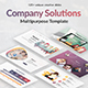 Company Solutions Powerpoint Template, Presentation Templates ...