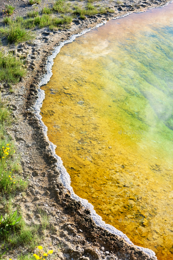 Hot thermal spring in Yellowstone Stock Photo by haveseen | PhotoDune