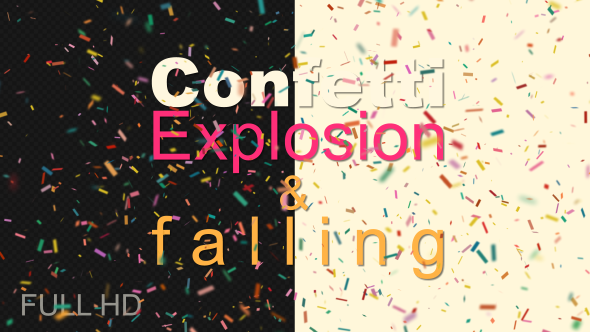 Confetti Falling, Motion Graphics | VideoHive