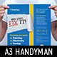 Handyman Poster Template, Print Templates | GraphicRiver