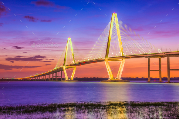Charleston, South Carolina, USA Bridge Stock Photo by SeanPavone ...