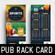Sports Bar Rack Card Template, Print Templates | GraphicRiver