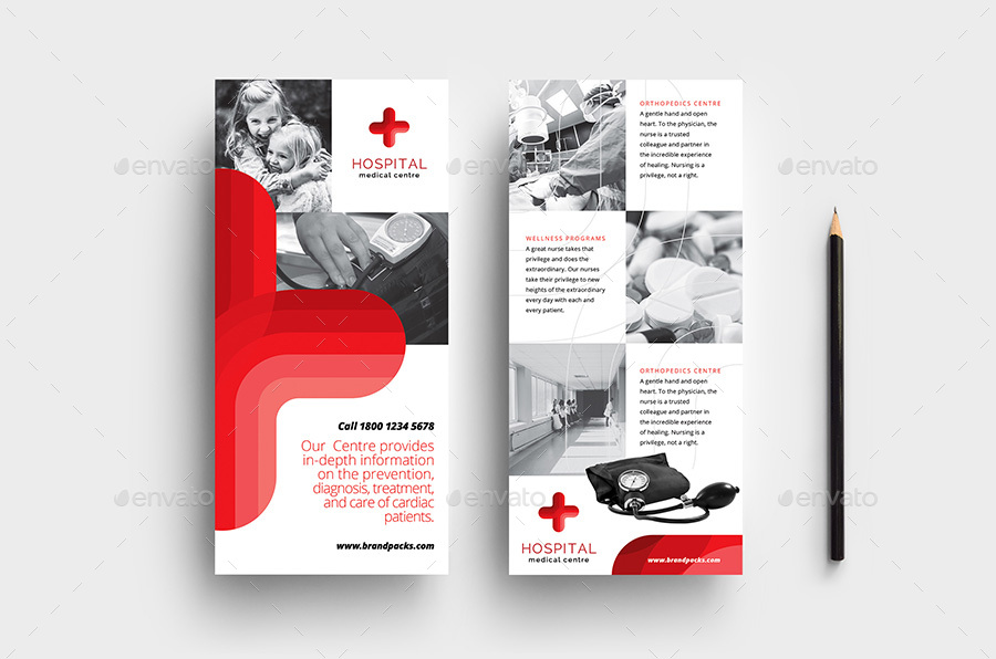 DL Medical Rack Card Template, Print Templates | GraphicRiver