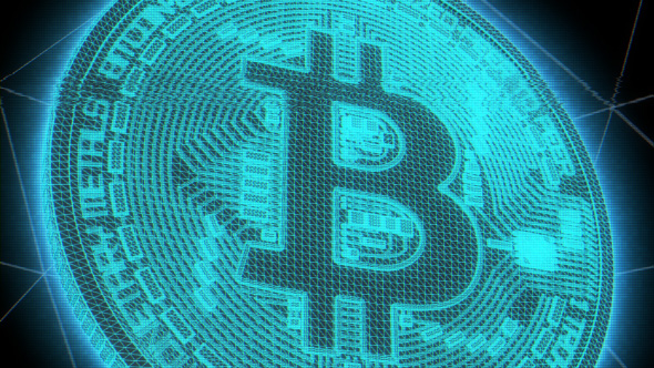 Bitcoin Digital Glitch Background Loop, Motion Graphics | VideoHive