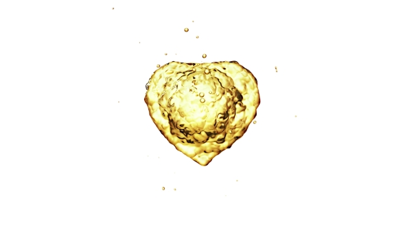 Oil Splash in the Form of a Heart, Motion Graphics | VideoHive