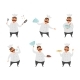 Characters of Chef in Action Poses, Vectors | GraphicRiver