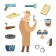 Different Tools for Detective, Vectors | GraphicRiver