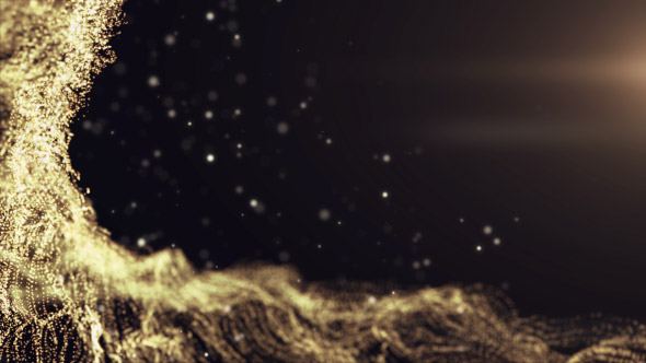 Gold Animation Particles, Motion Graphics | VideoHive