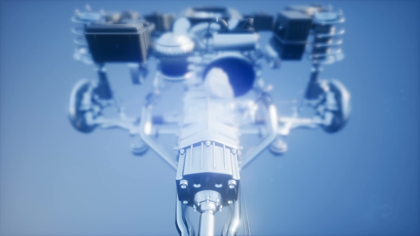 Detailed Car Engine and Other Parts, Motion Graphics | VideoHive