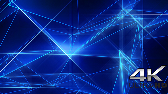 Shiny Blue Triangles Loop, Motion Graphics | VideoHive