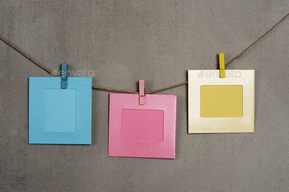 multi colored photo frames Stock Photo by annakhomulo | PhotoDune