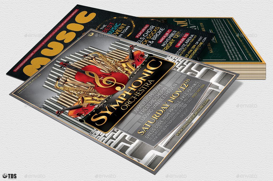 Special Orchestra Flyer Bundle, Print Templates | GraphicRiver