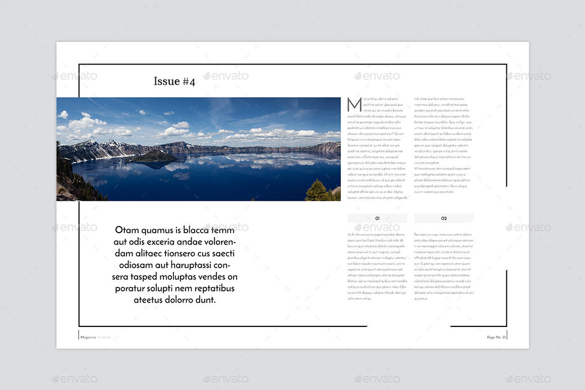 InDesign Magazine Template, Print Templates | GraphicRiver