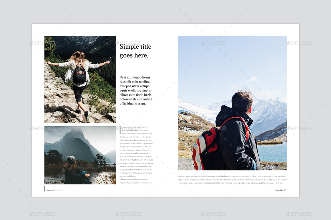InDesign Magazine Template, Print Templates | GraphicRiver