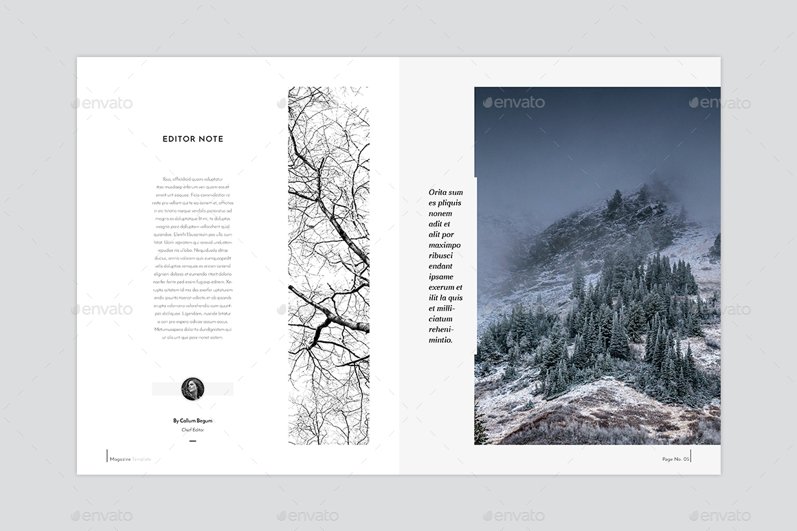 InDesign Magazine Template, Print Templates | GraphicRiver