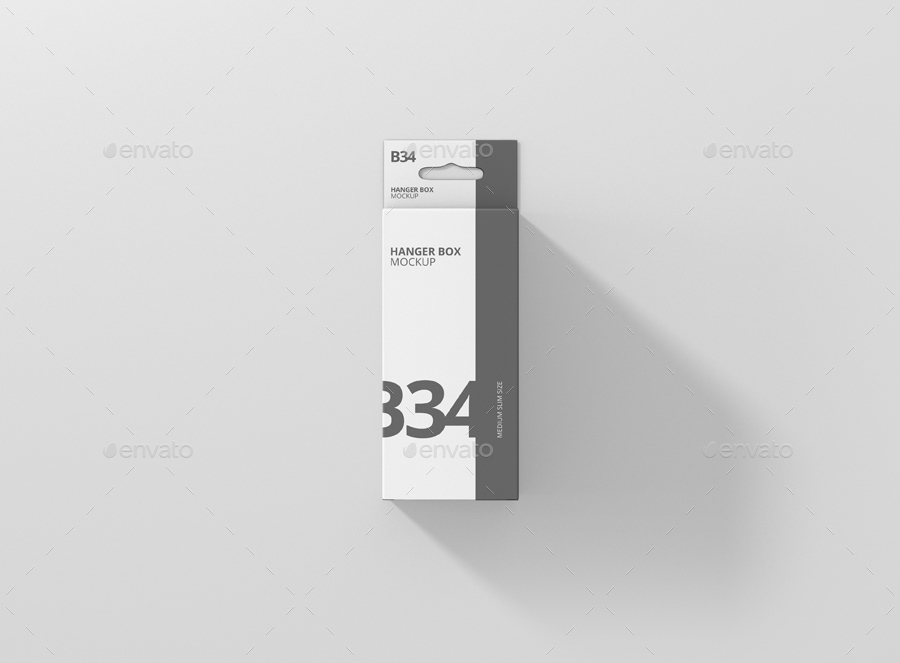Box Mockup - Medium Rectangle Size with Hanger, Graphics | GraphicRiver