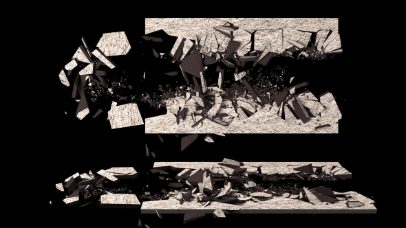 Breaking Fracturing Crushing Ground, Motion Graphics | VideoHive