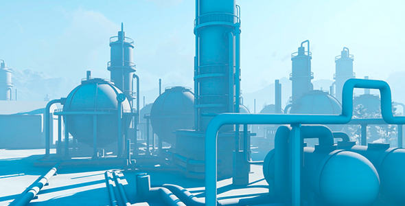 Structure Of The Oil Refinery, Motion Graphics | VideoHive