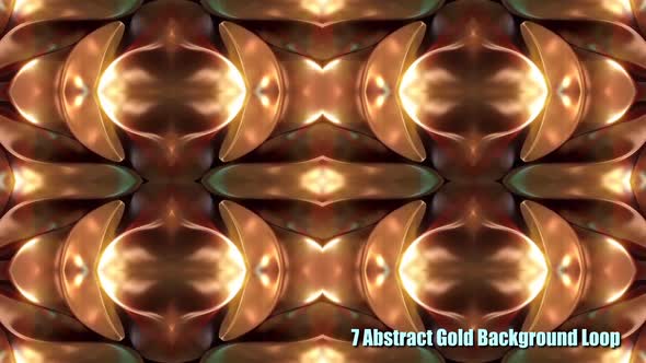 7 Abstract Gold Background Loop Pack, Motion Graphics | VideoHive