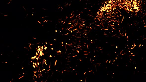 rotating fire sparks 4k, Motion Graphics | VideoHive