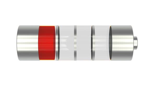 Electronic Device Rechargeable Battery Discharging Animation, Motion ...