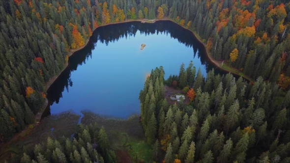 Aerial Top View of Lake, Stock Footage | VideoHive